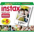 Fujifilm Instax Mini Instant Film, 10 Sheets x 5 Packs (Total 50 Shoots ...