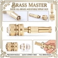 Brass Hose Nozzle, Straight Stream Hose Sprayer Nozzle for High ...