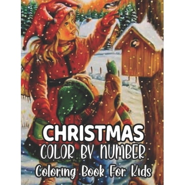 My Awesome Christmas Color By Number Activity Book For Kids 4-8: (4-6 ...