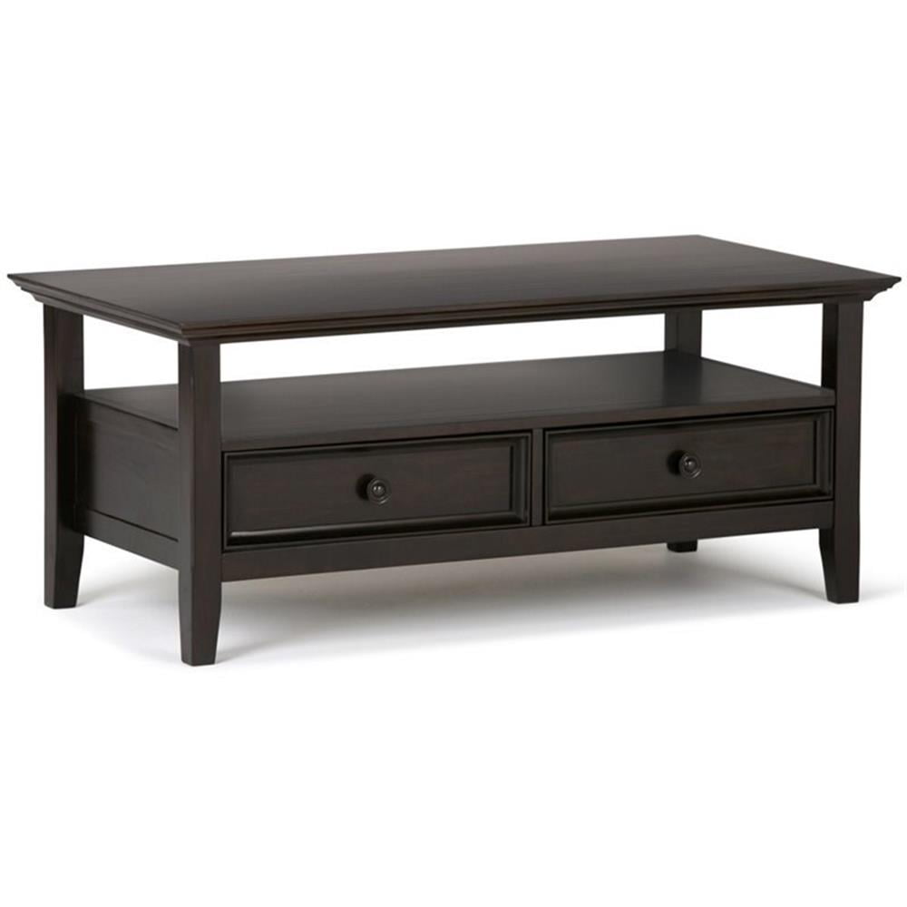 Click here for Simpli Home Amherst Solid Wood Coffee Table With D... prices