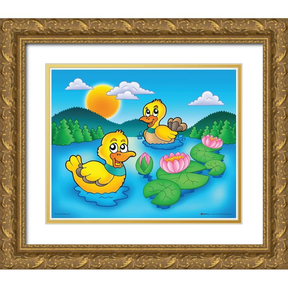 Viskova, Klara 18x15 Gold Ornate Wood Framed with Double Matting Museum ...