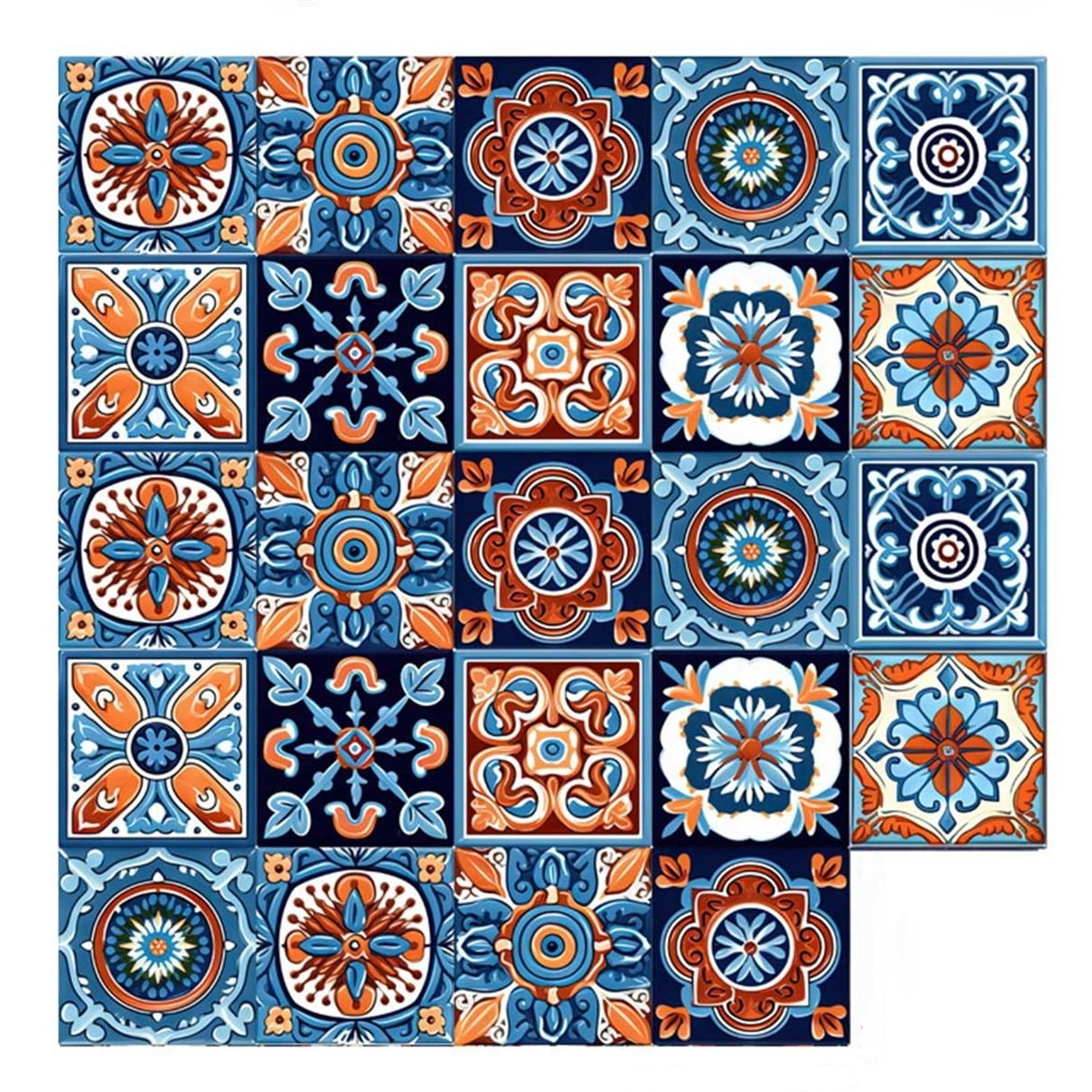 Click here for Lucoss 24 Pcs Moroccan Style Decorative Tile Stick... prices