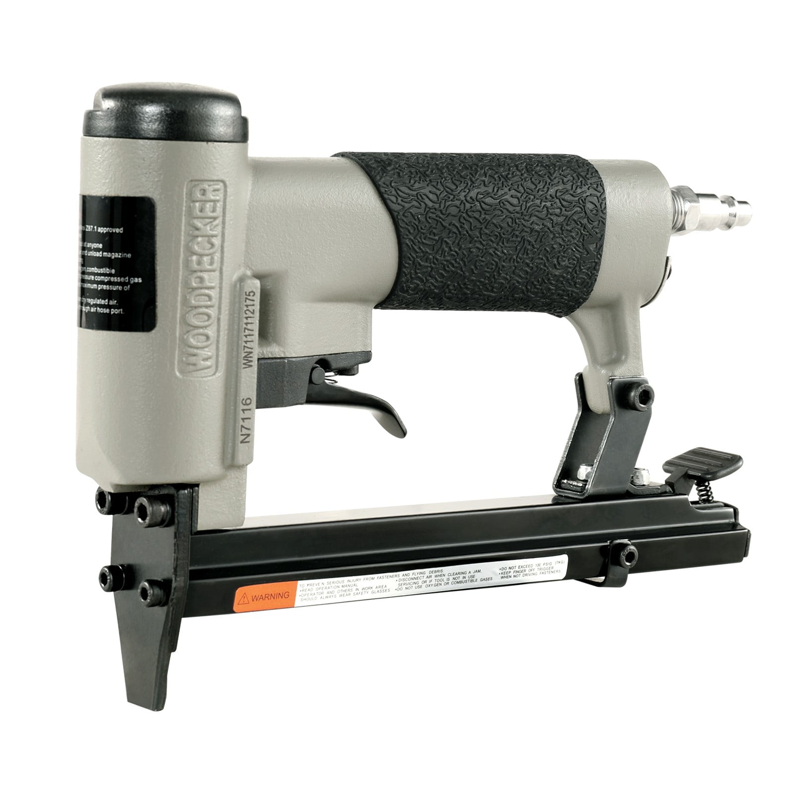 WOODPECKER N7116 Pneumatic Upholstery Stapler 22 Gauge 3/8 inch Crown 3 ...