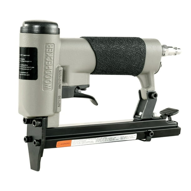 WOODPECKER N7116 Pneumatic Upholstery Stapler 22 Gauge 3/8 inch Crown 3 ...