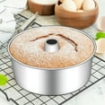 Vesteel Stainless Steel 10 Inch Angel Food Cake Pan with Tube, 16 Cups ...