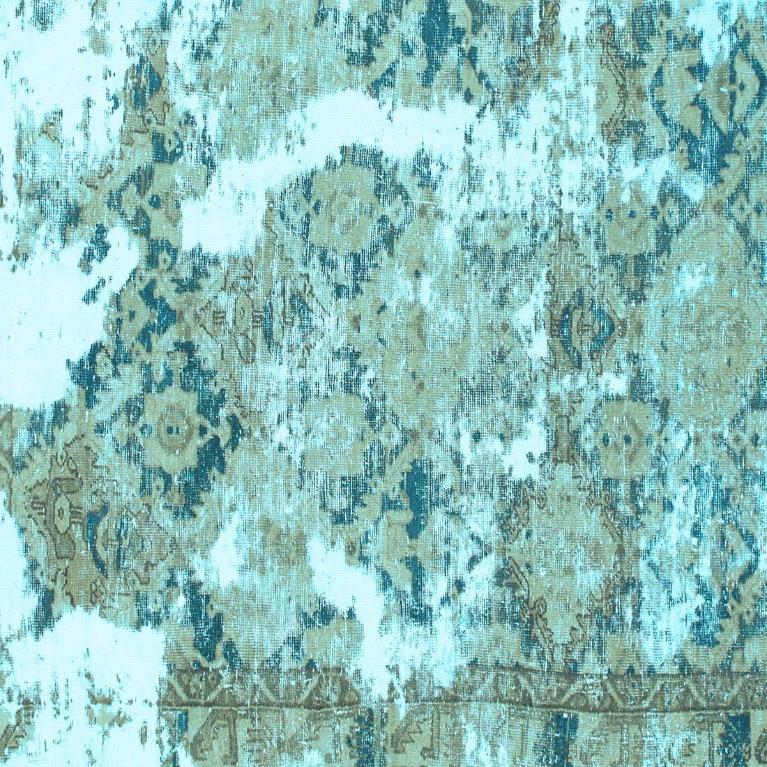 Ahgly Company Indoor Square Abstract Light Blue Modern Area Rugs, 6 ...