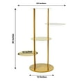 Efavormart 5-Tier Gold Metal Tall Round Display Stand for Desserts and ...