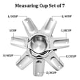 Measuring Cups Stainless Steel 7 Piece Stackable Set for Dry or Liquid ...