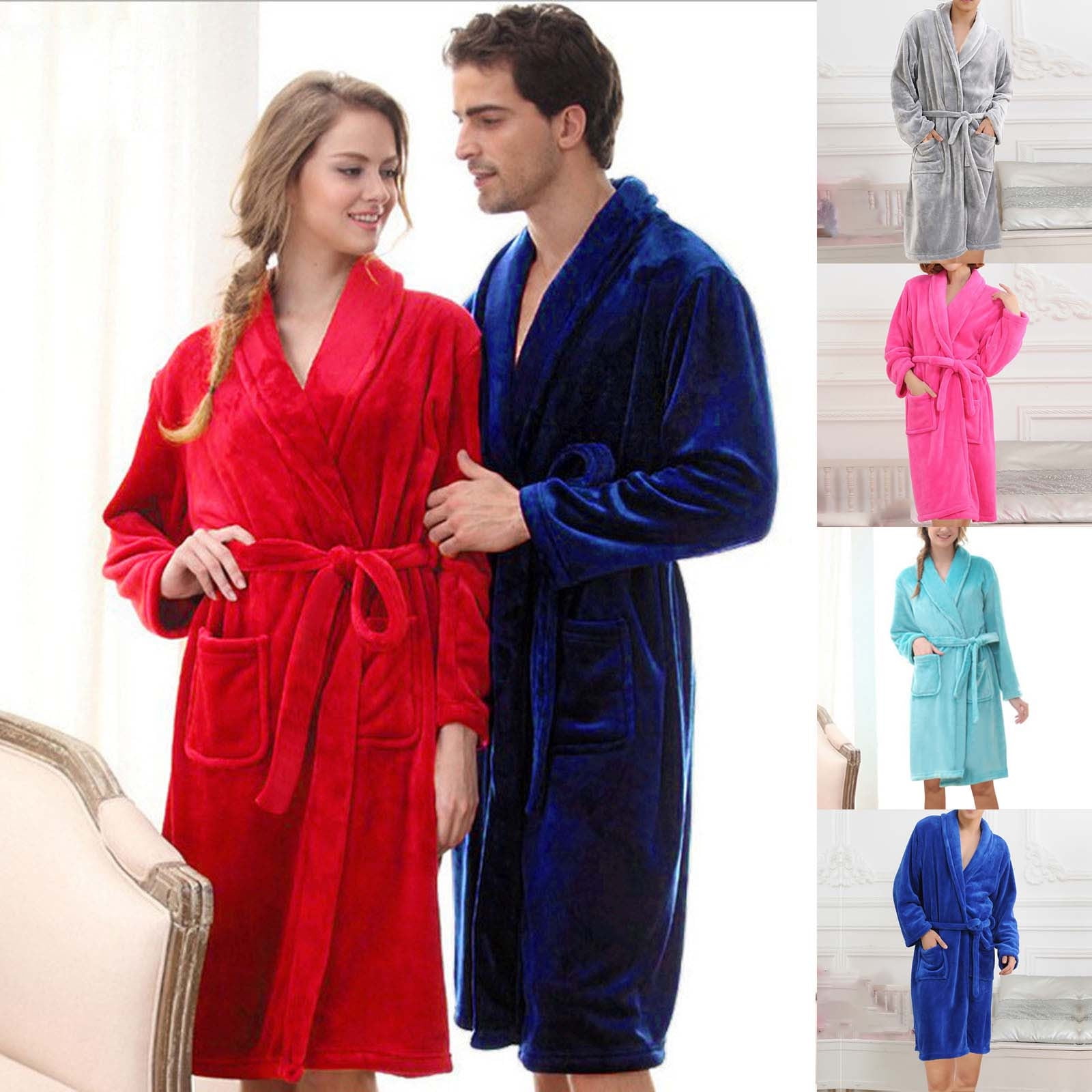 Click here for Cflvaek His And Hers Robes Plus Size Flannel Bathr... prices