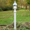 Vita New England Decorative Mounting Post, 5' White Outdoor Lamp Post ...
