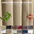 Blackout Patio Sliding Door Curtains 90 Inches Long, Grommet Privacy ...