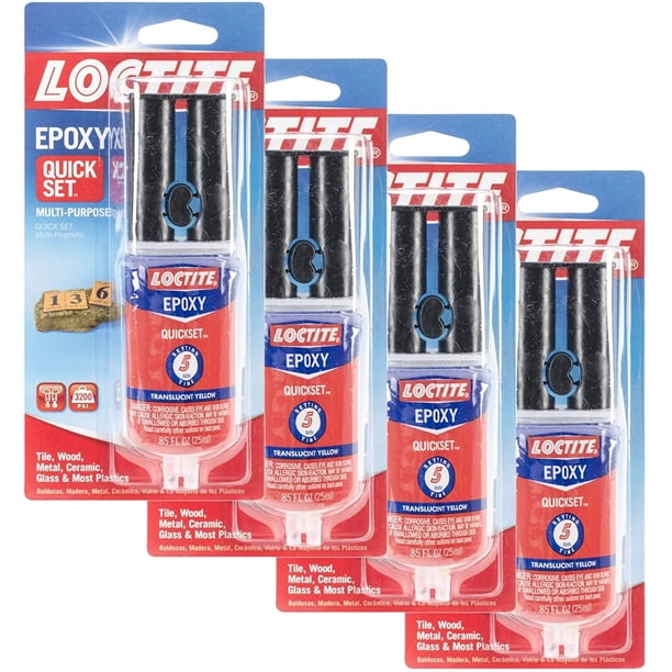 Loctite Epoxy Quick Set 0.85-Fluid Ounce Syringe 1395391 - 4 Pack ...