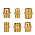 Brass Pipe Fitting Male to Male Pipe Adapter Fitting Equal Nipples ...