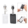 Sturdy Vertical IDs Badge Holder with Retractable Reel Convenient for ...
