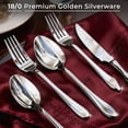 20-Piece Silverware Set for 4, Stainless Steel Flatware Cutlery Set ...