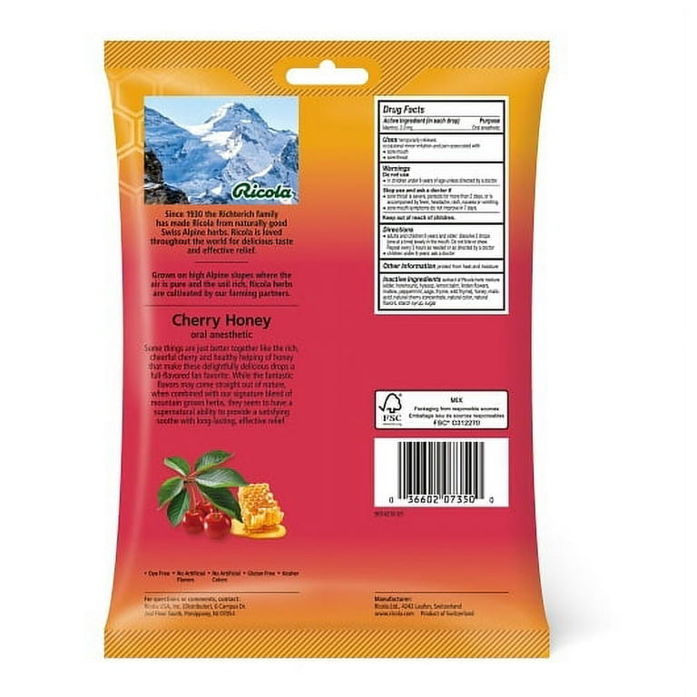 Ricola Cough Drops Honey Herb Shop Cough Cold Flu At H E B 49 Off