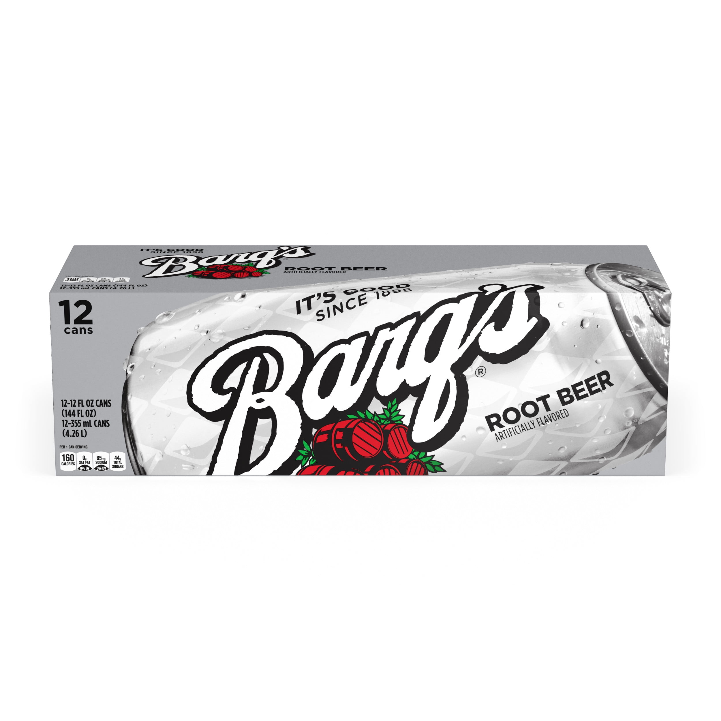 Barq's Root Beer Soda Soft Drink, 12 fl oz, 12 Pack - Walmart.com ...