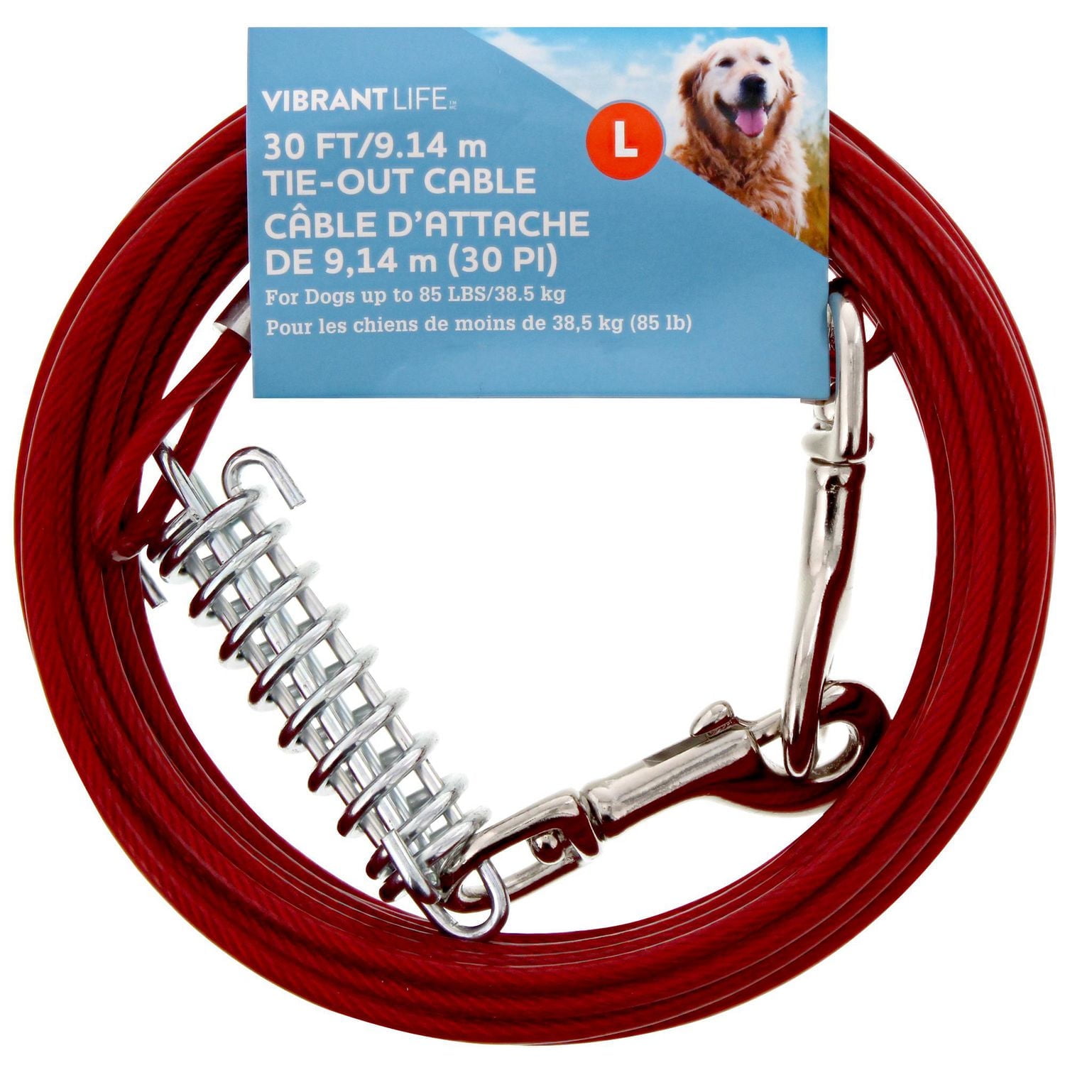 Click here for Vibrant Life 30 Ft.14 M Dog Tie Out Cable prices