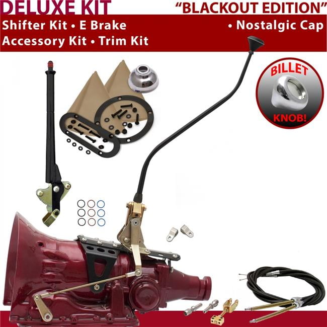American Shifter 4L60 Shifter Kit Black 23 in. Swan E Brake Cable ...
