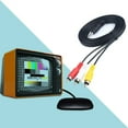 Simyoung 3.5mm Aux to 3 RCA AV Audio Video Cable 1M Black Electronic ...