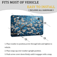 ADECORIVY Blossoming Almond Tree License Plate, Aluminum Decorative ...
