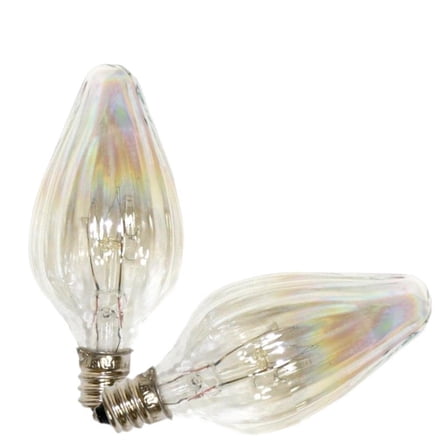 Sylvania 13820 - 25F/W/BL/2PK 120V F15 Decor Flame Tip Light Bulb ...
