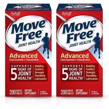 Move Free Advanced, Tablets (200 Count Box) - Joint Health Supplement ...