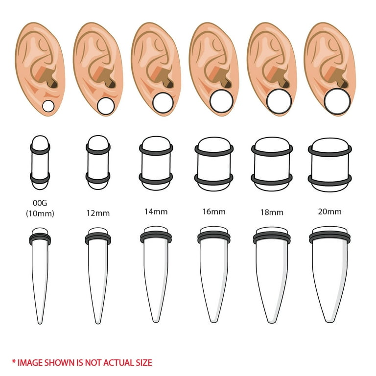 Ear Stretching Size Chart