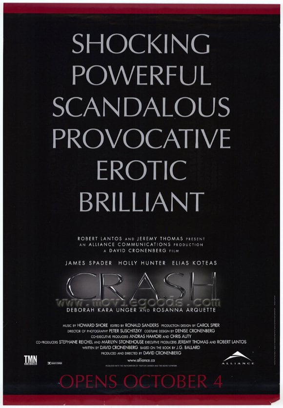 Crash - movie POSTER (Style D) (11" x 17") (1996) - Walmart.com