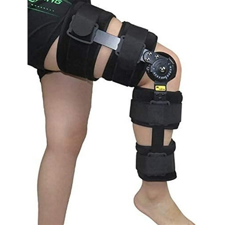 Articulated Orthopedic Knee Brace Adjustable Splint Stabilizer Wrapped ...