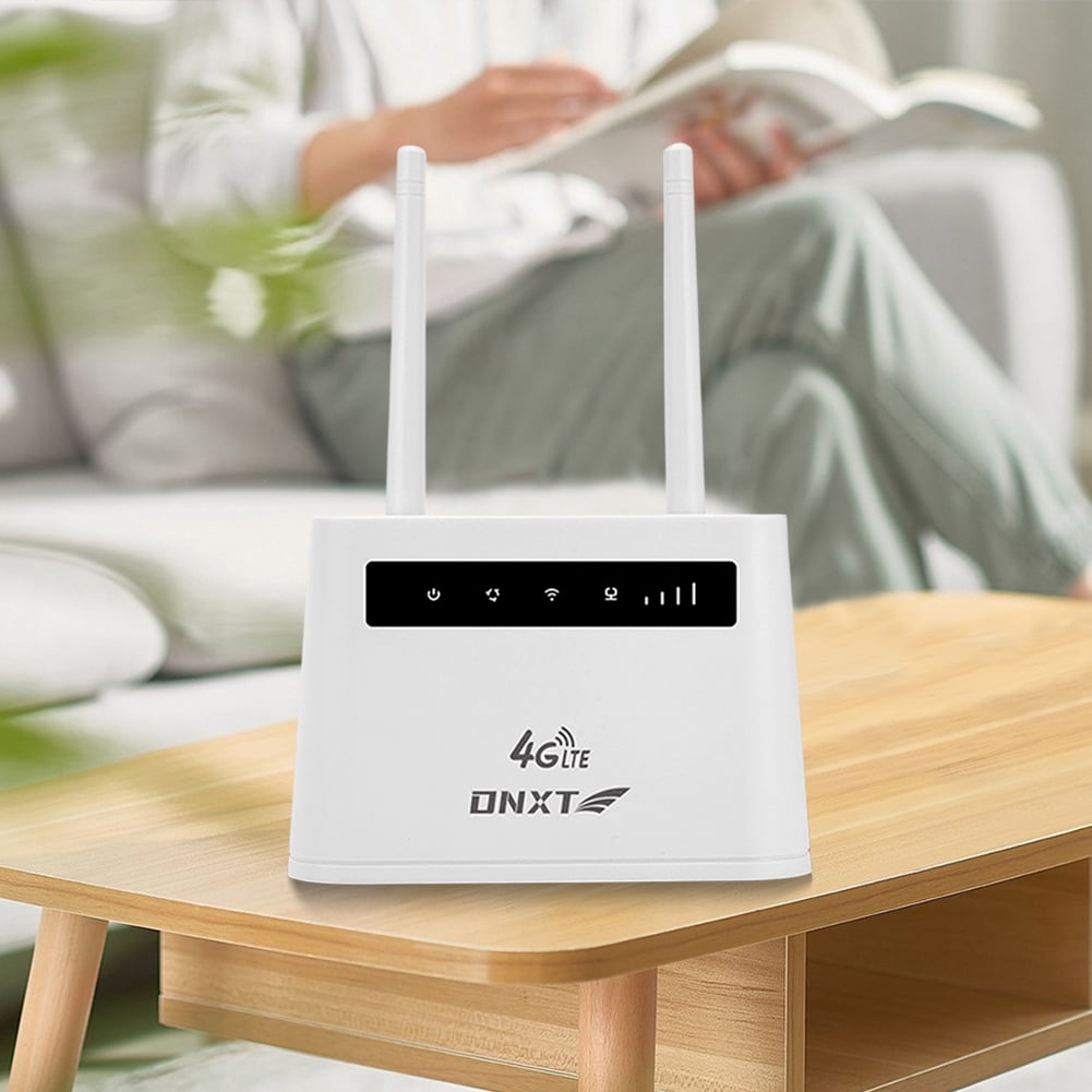 WiFi Router RJ11 RJ45 Ports Wireless Internet Router White Home Hotspot ...