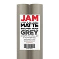 JAM Paper Matte Wrapping Paper, 50 Sq. ft Total, Slate Grey 2 Rolls ...