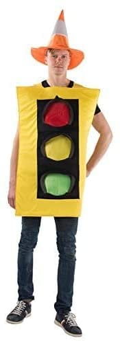 Dress Up America Traffic Light Costume and Safety Cone Hat - for Men ...