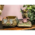 Ebros Art Nouveau Dragonfly Whisperer Fairy Fae Secret Jewelry Box 3.5 ...