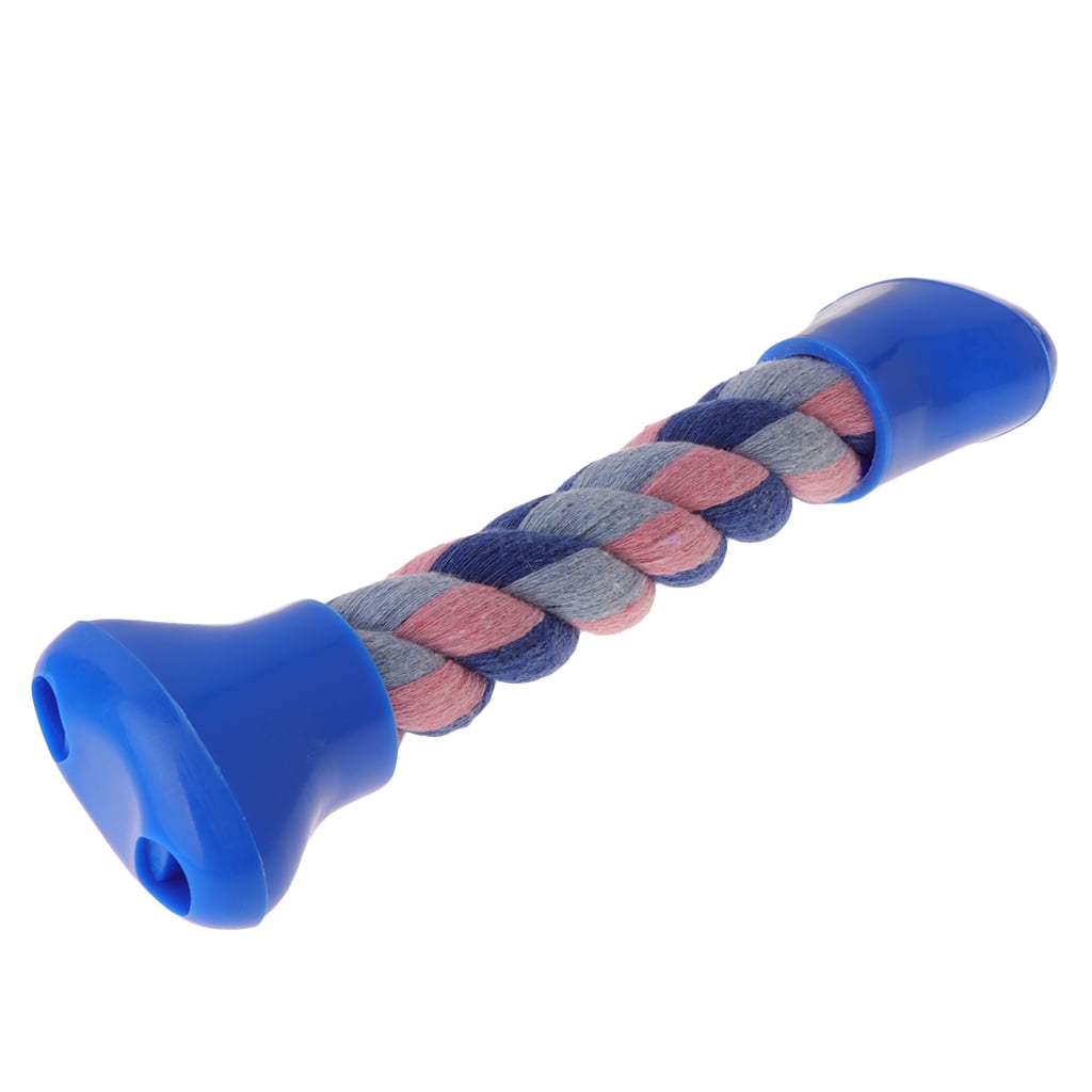 Pet Toy Dog Cat Blend Cotton Rope Bone Shape Bite Chew Braided ...