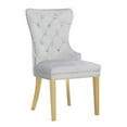 Simba Gold 2 Piece Dinning Chair Finish with Velvet Fabric in Light ...