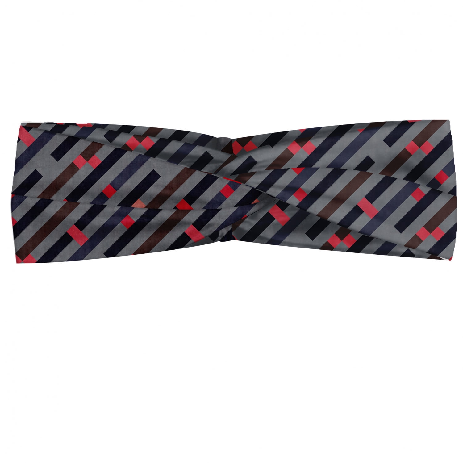 Geometric Headband, Diagonal Strips Lines and Rectangles Pastel Colored ...