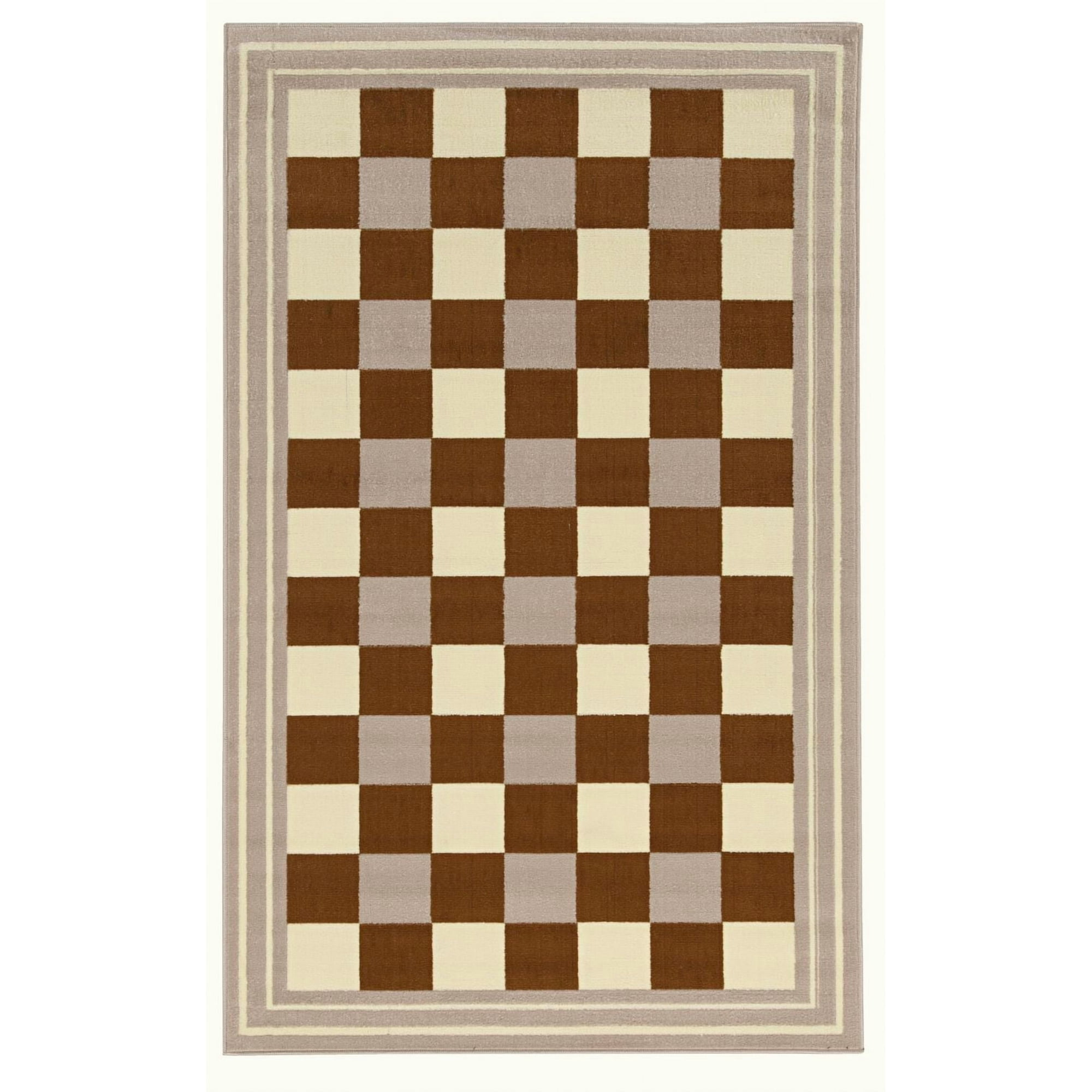 Click here for Linon Capri Buffalo Check Beige & Cream 6 5 X 9 3... prices