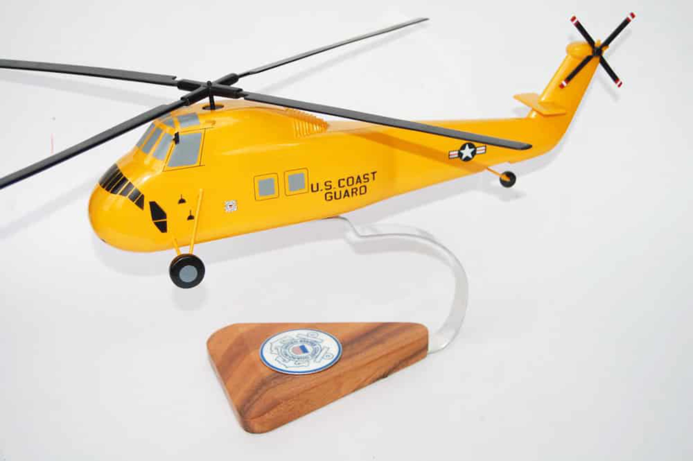 US Coast Guard H-34 Model, Mahogany Scale Model - Walmart.com
