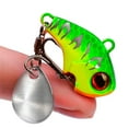 6g/10g Fishing Lures Metal VIB Baits Spinner Sinking Spoon Walleye Jigging Baits Fishing Tackle ...
