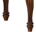 Wooden End Table with Carved Details Cherry Brown - Saltoro Sherpi ...