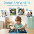 Reusable Scribble Book with Markers Erasable Drawing Book Portable ...