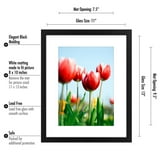 Americanflat 11x13 Black Picture Frame for 8x10 Photos - Walmart.com