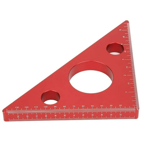 licenbar 45 Degree Aluminum Alloy Angle Ruler, Square Triangle Angle ...
