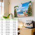 Coastal Christmas Elastic Indoor TV Cover 85" Dust Protector, Stretch ...