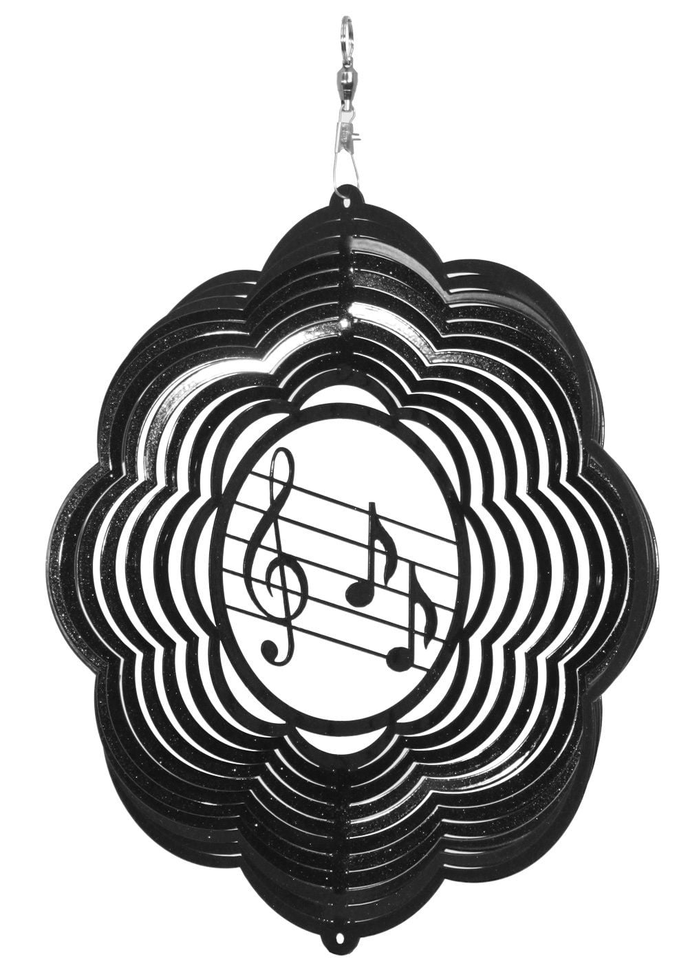 SWEN Products MUSIC NOTE Swirly Metal Wind Spinner - Walmart.com