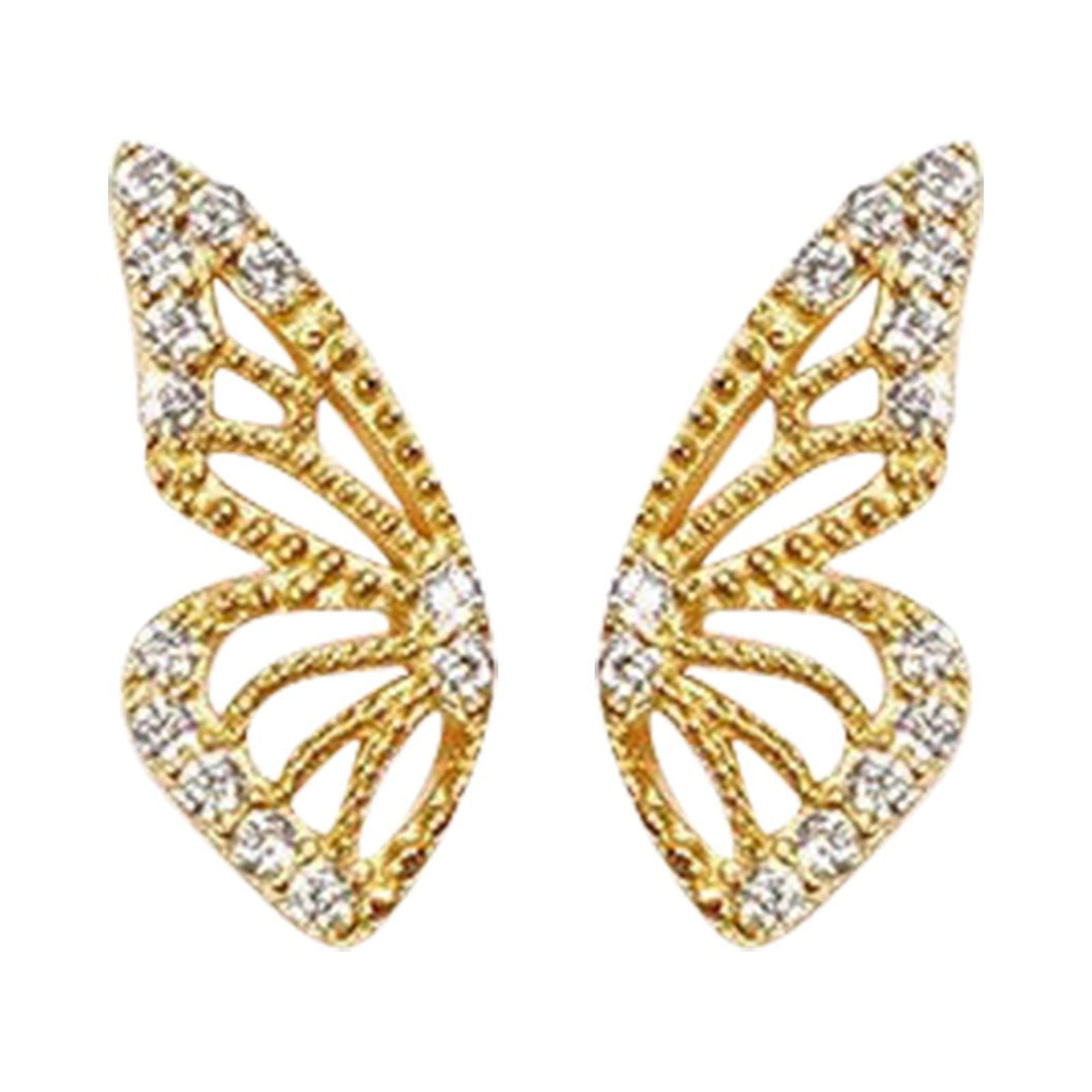 Click here for Hearth & Gear Earrings For Women Gold Plated Wing... prices