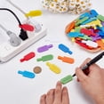80Pcs 8 Colors Nylon and Polyester Hook and Loop Cable Labels Writable ...