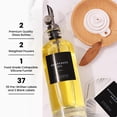 Oil And Vinegar Dispenser With Metal Pour Spout Weighted Pourer ...