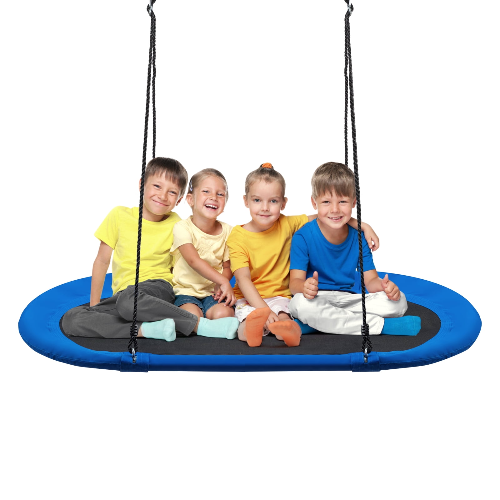Coelon Flying Oval Tree Swing Set, Saucer Swing with Straps, Adjustable ...